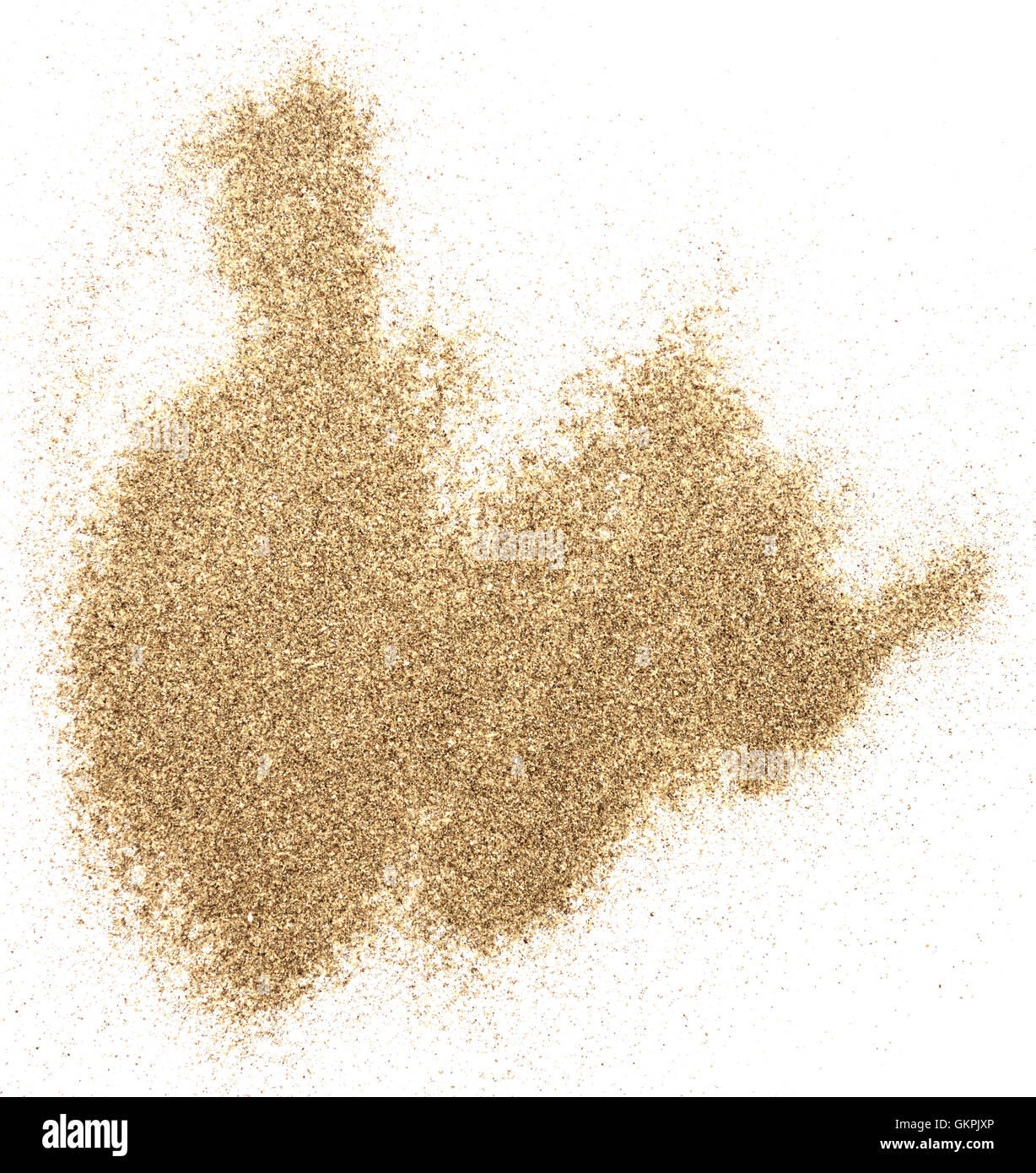 pile of sand isolated on white background Stock Photo - Alamy