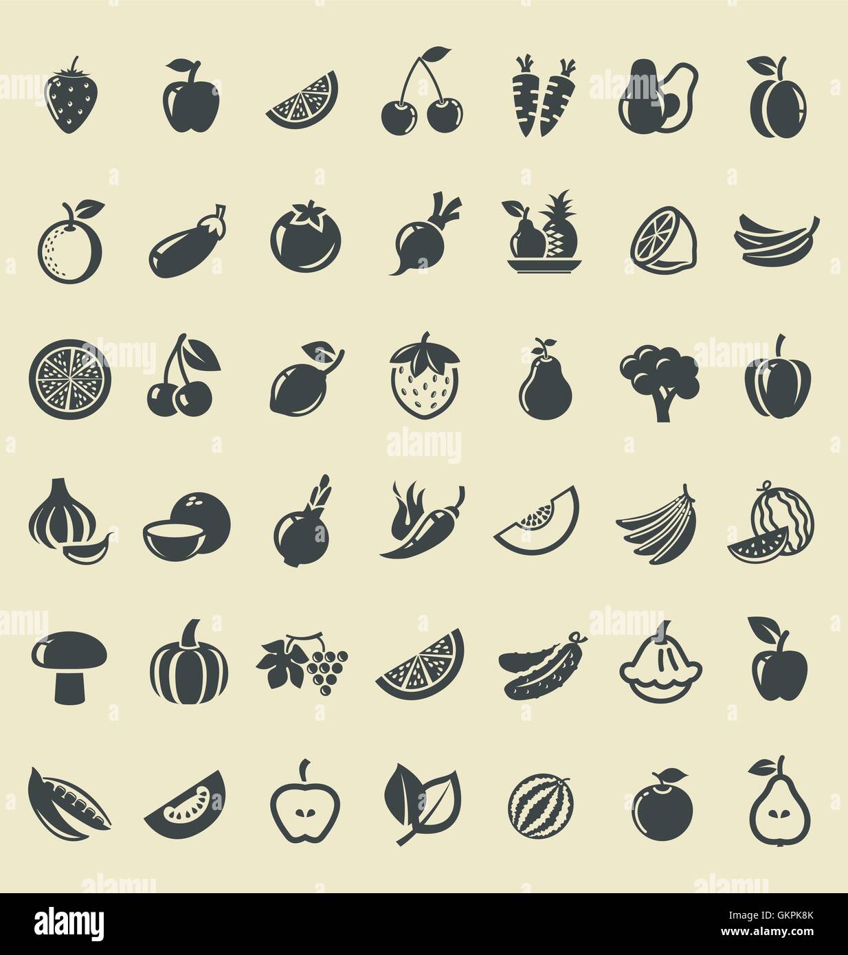 Organic fruit vegetable farm Stock Vector Images - Alamy