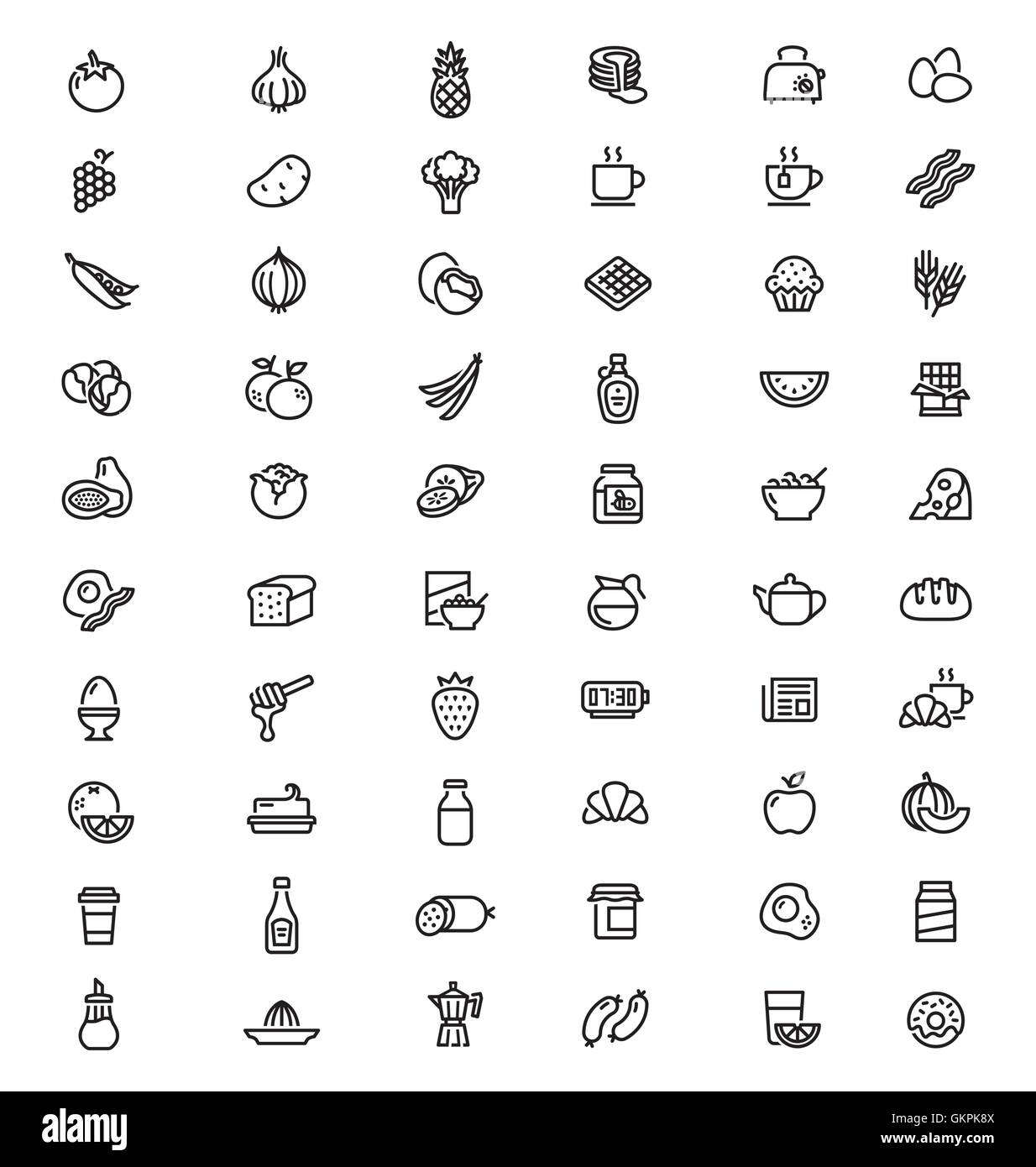 Milk food icon outline hi-res stock photography and images - Alamy