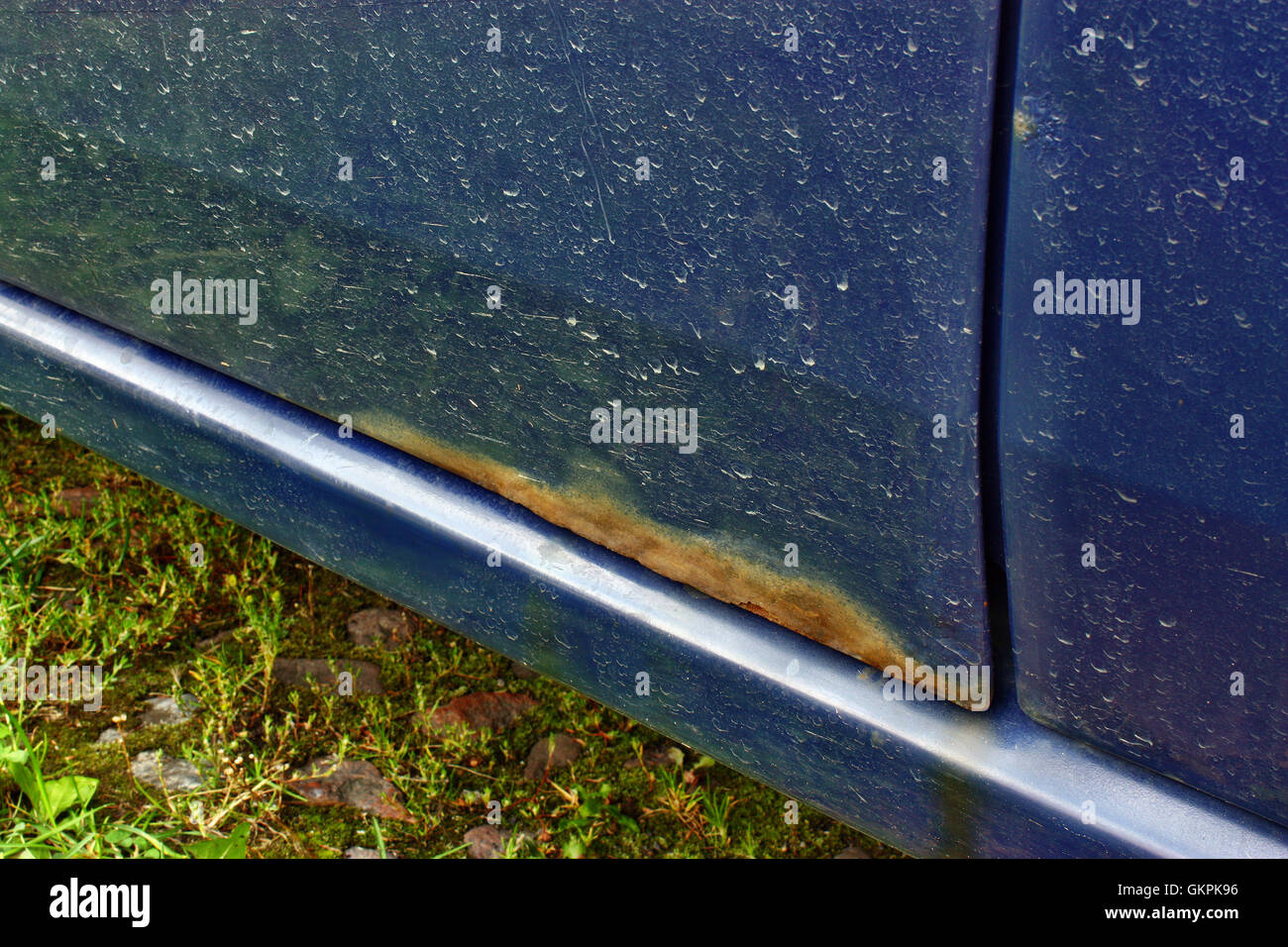Heavily rust and corrosion on the body of a car door Stock Photo - Alamy