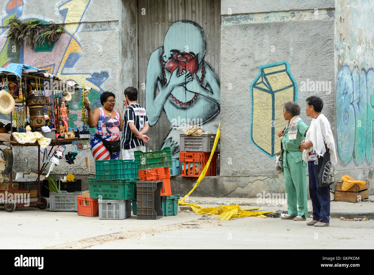 Street scene in Havana, Cuba Stock Photo - Alamy