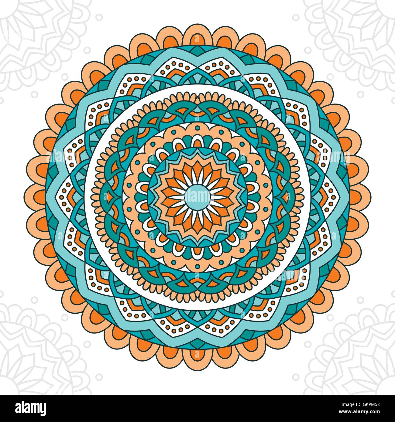 Mandala. Ornamental round pattern Stock Vector Image & Art - Alamy