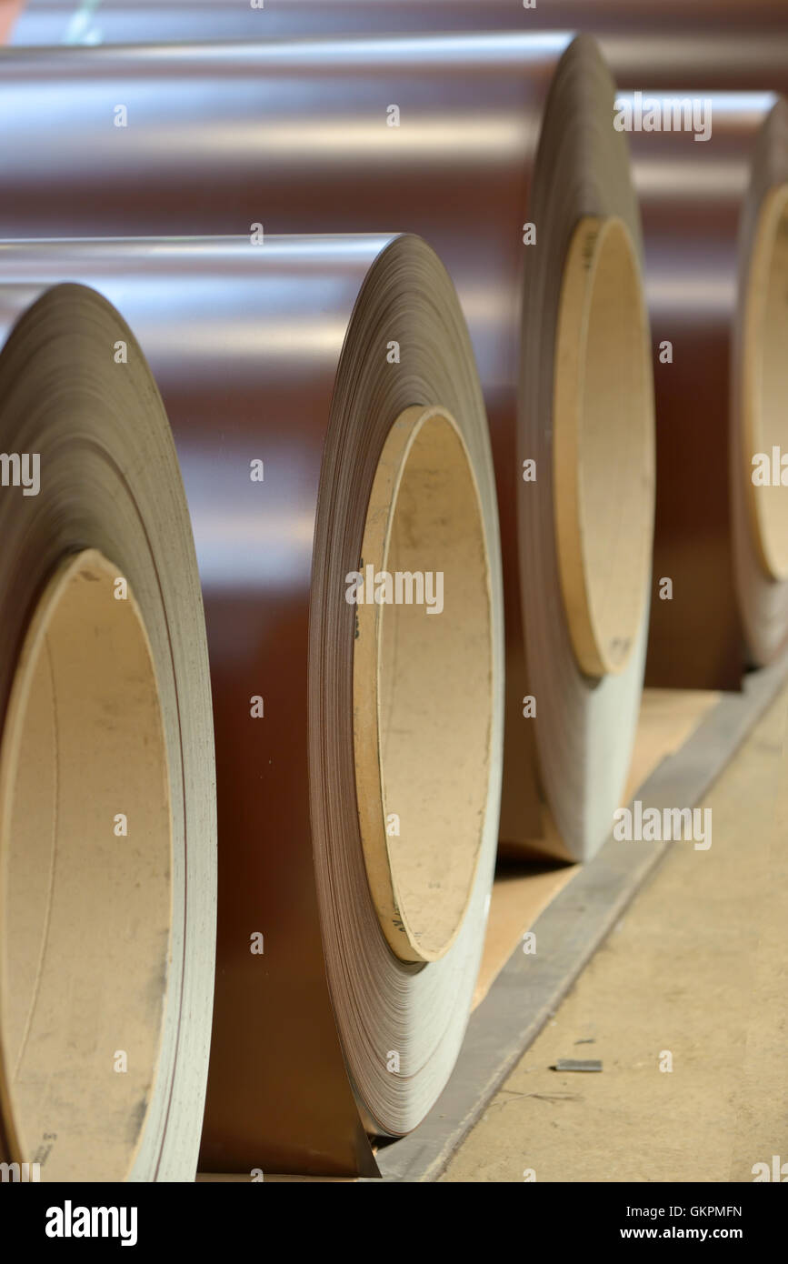 Steel coils in warehouse hi-res stock photography and images - Alamy
