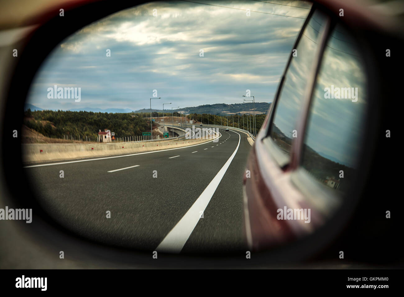 Roadside traffic mirror hi-res stock photography and images - Alamy