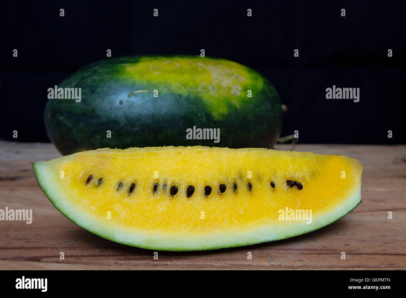 Yellow watermelon is grown in tropical Asia Stock Photo - Alamy