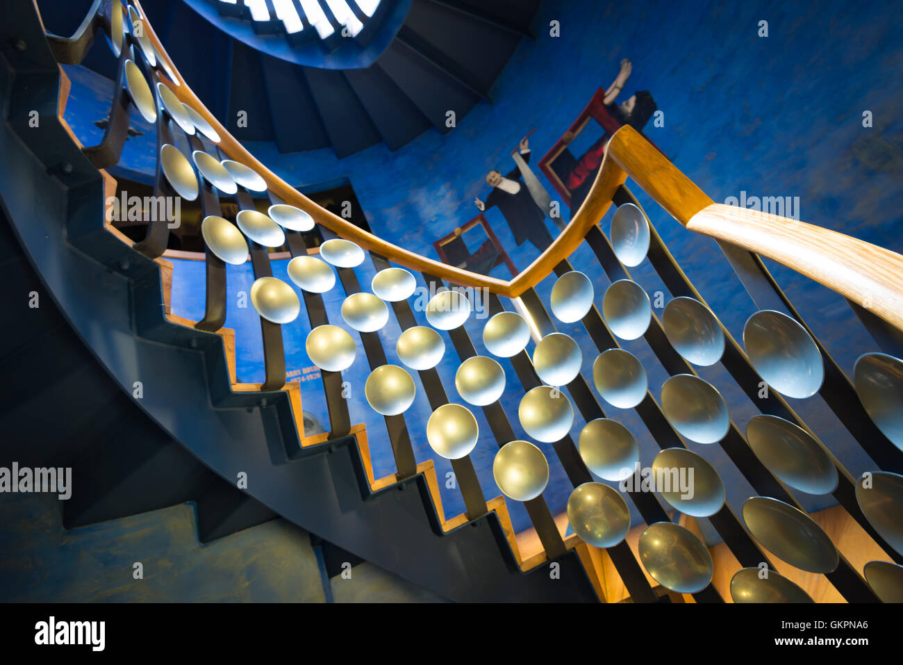 Staircase inside Magic Circle, London, United Kingdom Stock Photo - Alamy