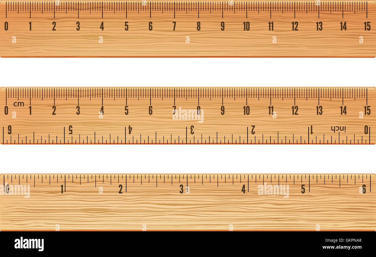 Vector wooden ruler Stock Vector Image & Art - Alamy