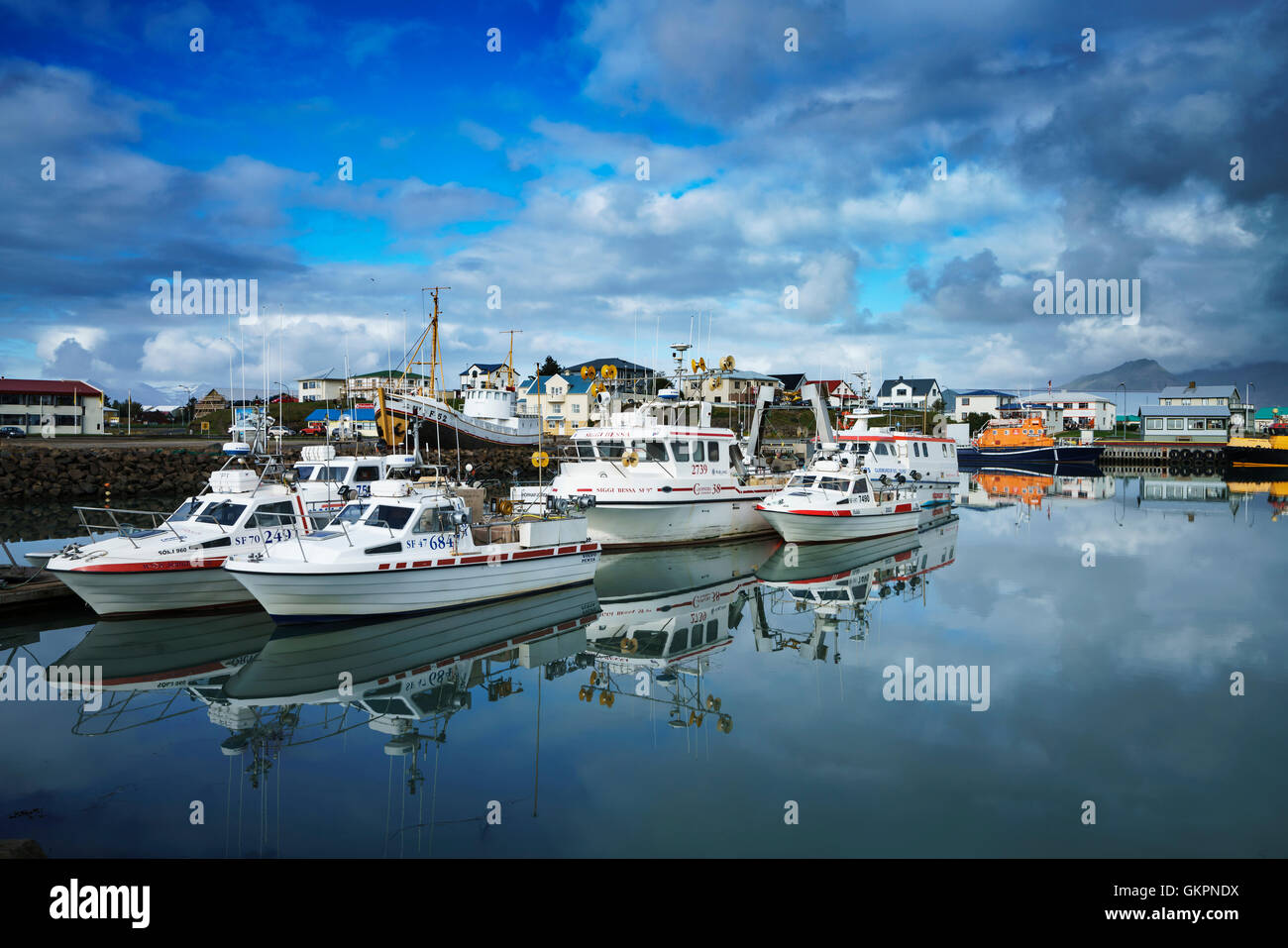 Harbor at Hofn in Hornafjordur, Eastern Iceland Stock Photo - Alamy