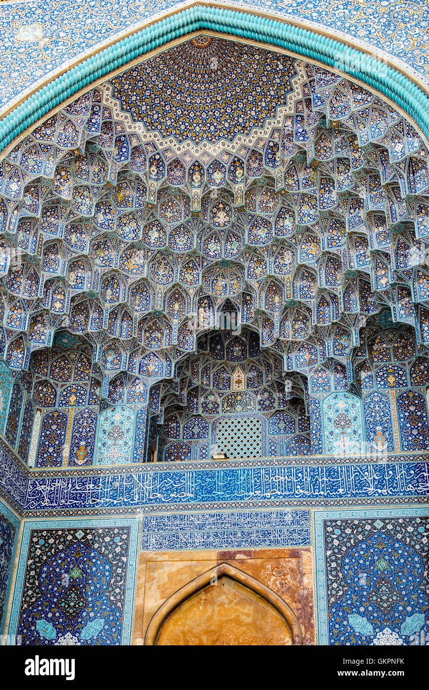 The Shah Mosque, also known as Imam Mosque, renamed after the 1979 ...