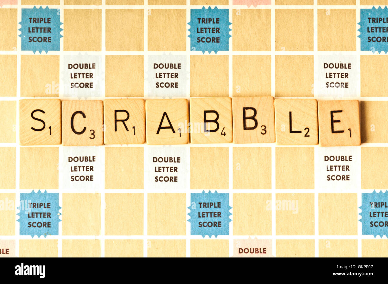 vintage scrabble game Stock Photo - Alamy