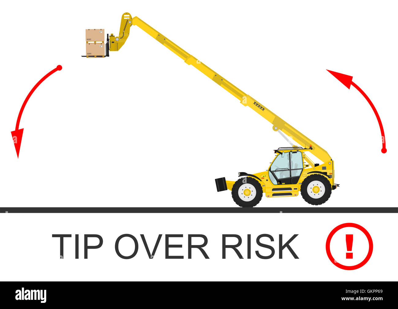 Construction telehandler Cut Out Stock Images & Pictures - Alamy