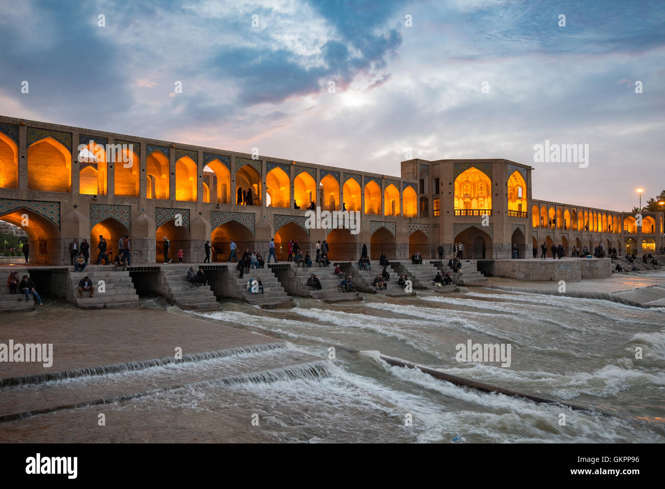 Khaju Bridge is a bridge in the province of Isfahan, Iran, which has ...