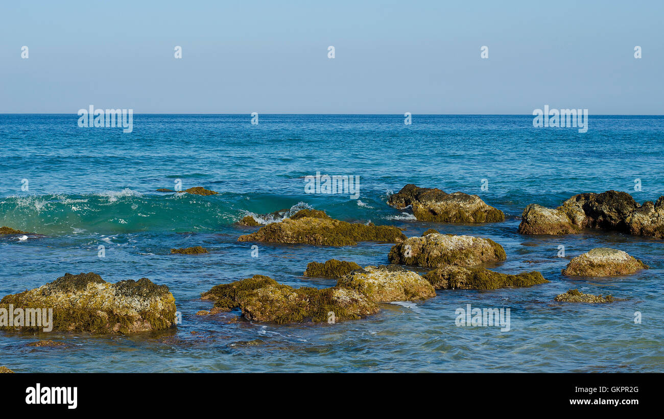 Beautiful calm sea beach in Ibiza, Spain, Europe Stock Photo - Alamy