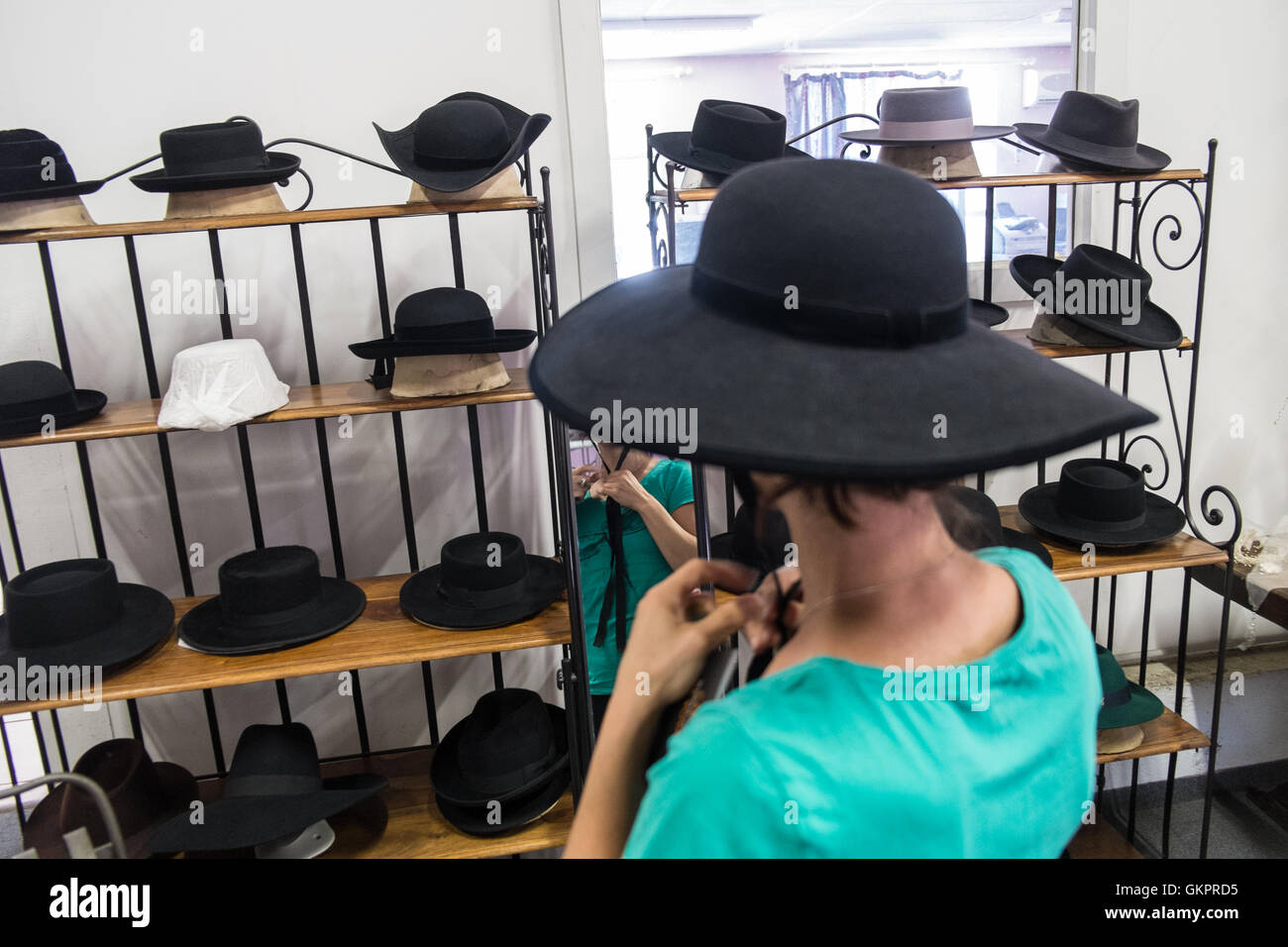 Felt hat making production factory in Couiza,Aude,South of France ...