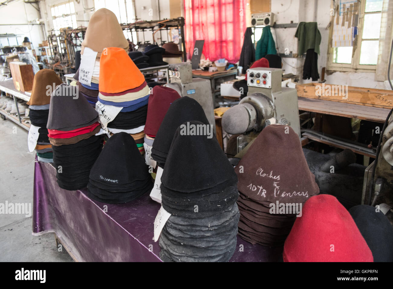 Felt hat making production factory in Couiza,Aude,South of France ...