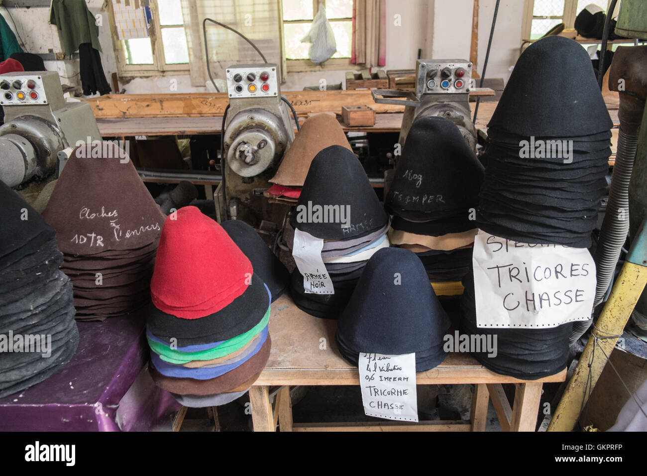 Felt hat making production factory in Couiza,Aude,South of France ...