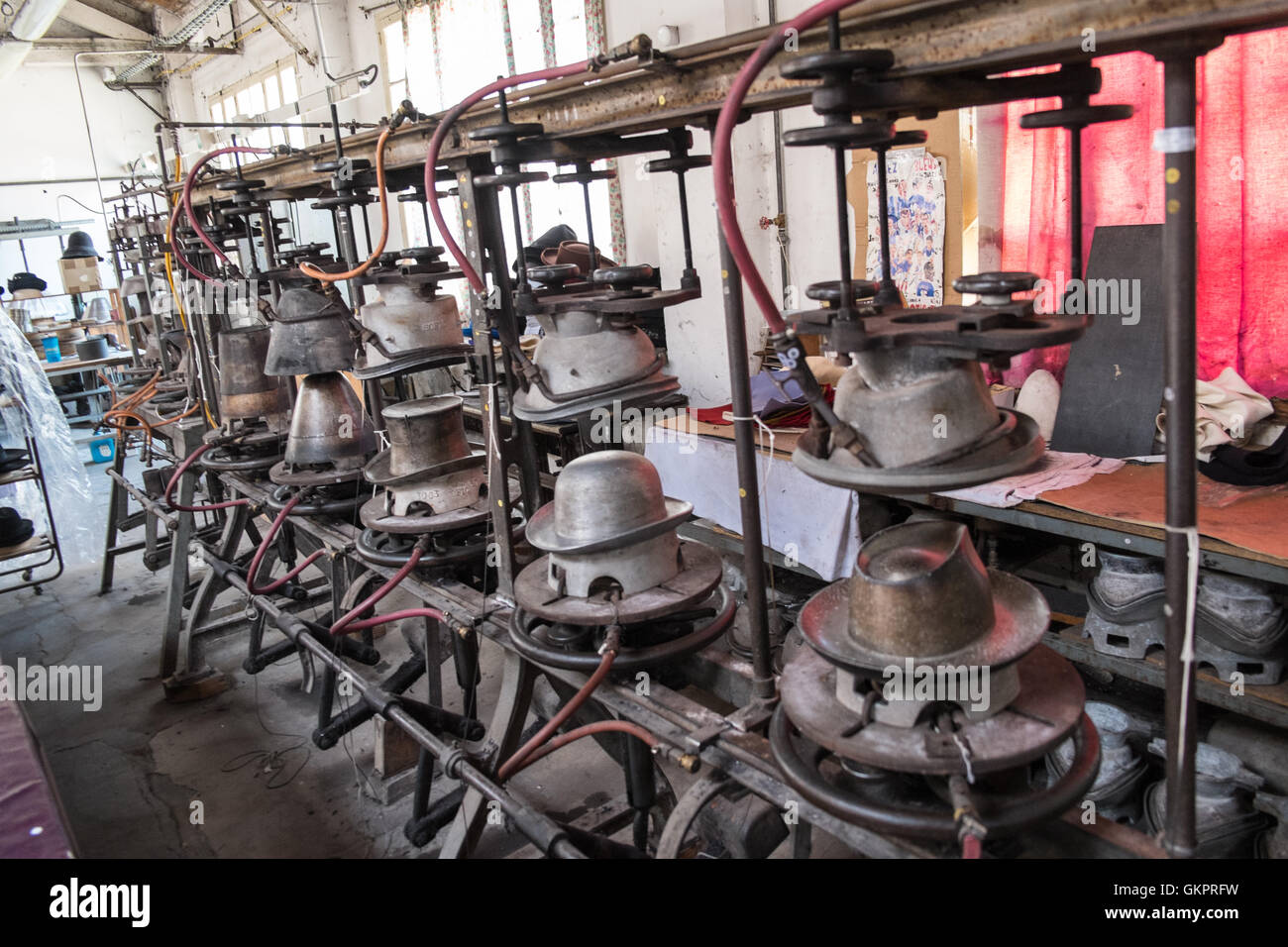 Felt hat making production factory in Couiza,Aude,South of France ...