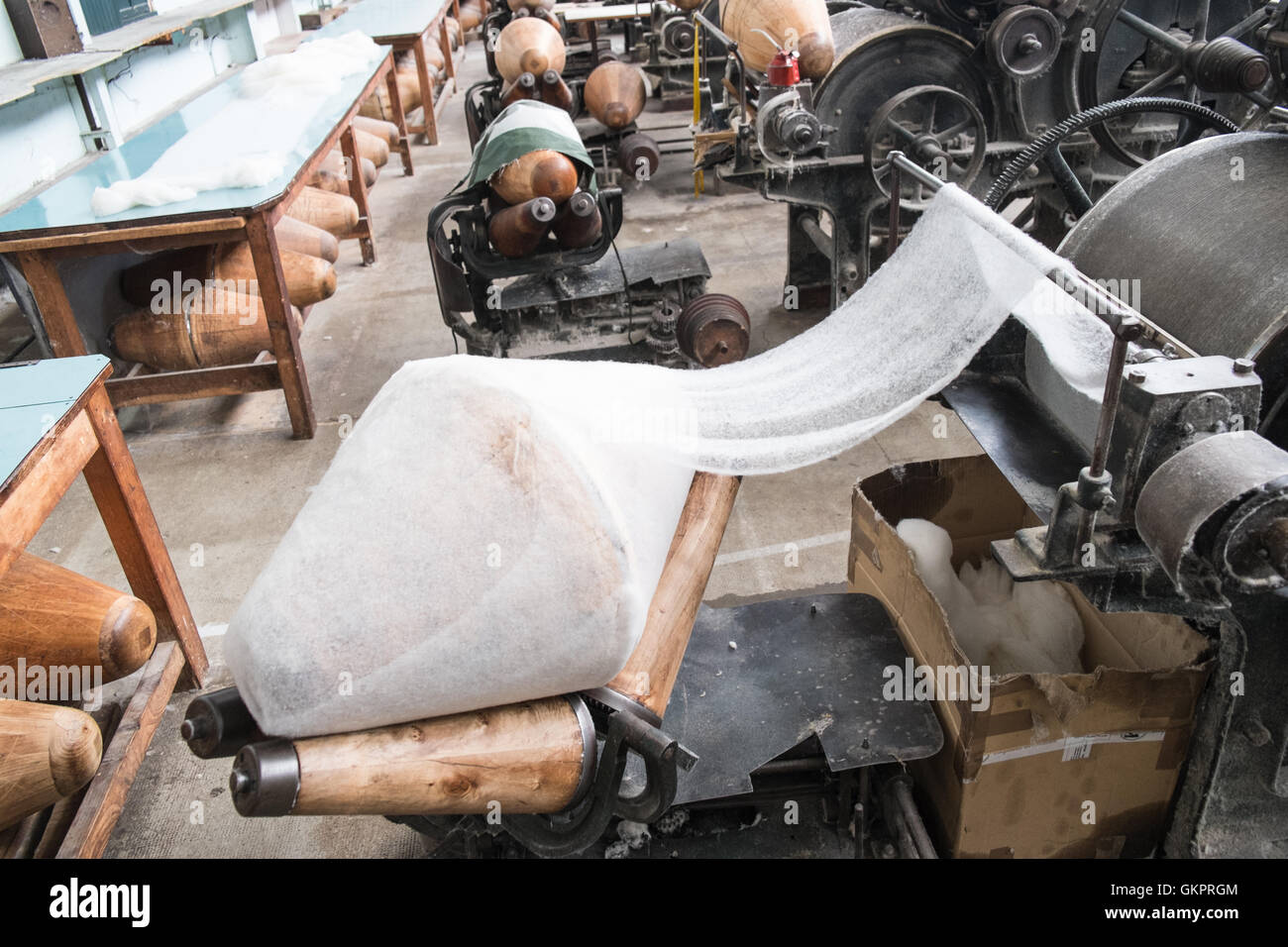 Felt hat making production factory in Couiza,Aude,South of France ...