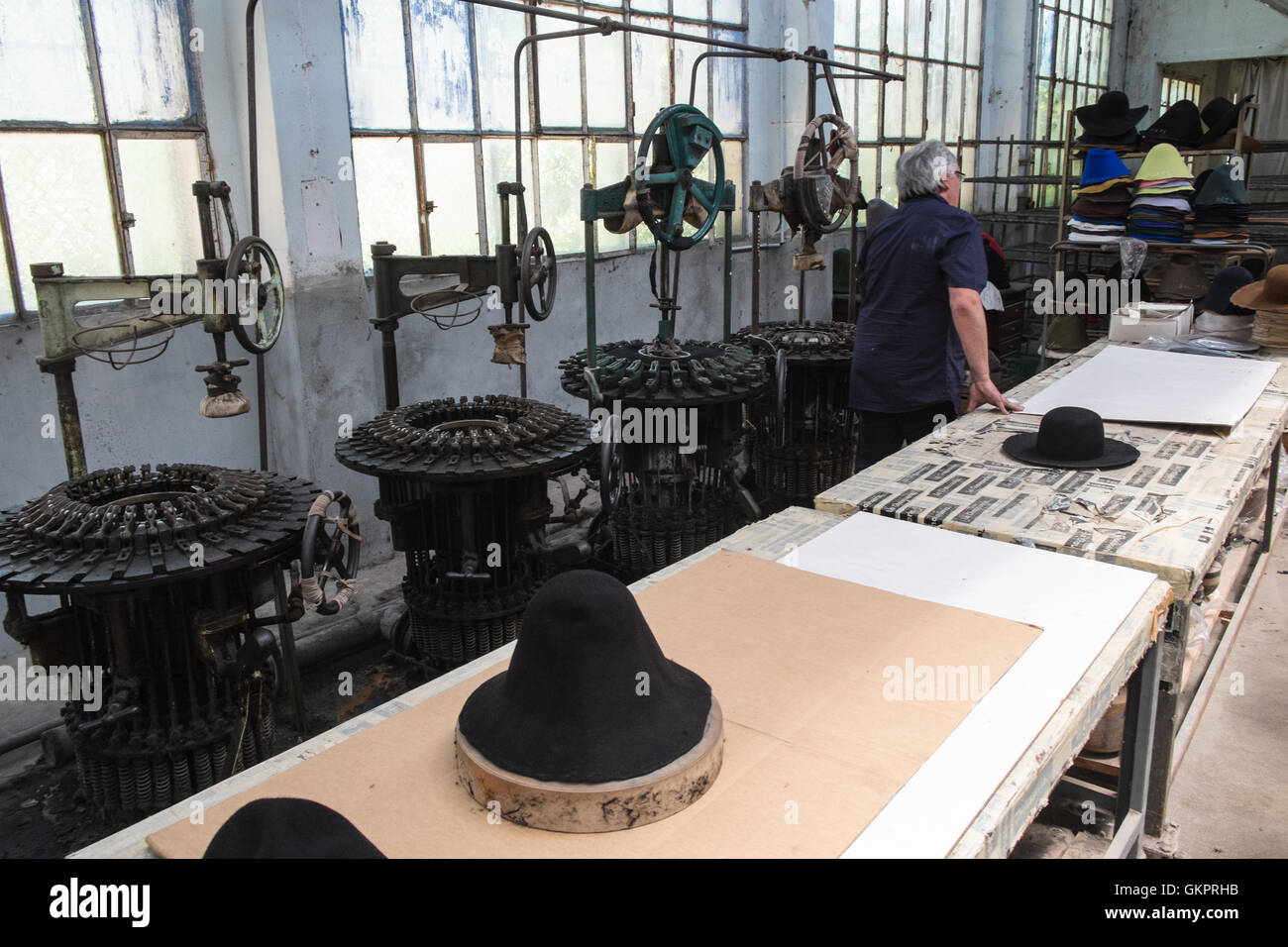 Felt hat making production factory in Couiza,Aude,South of France ...