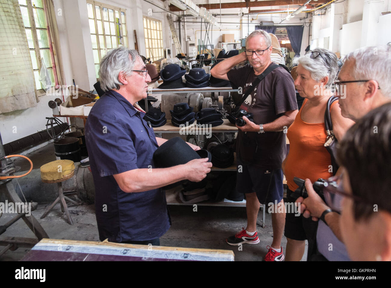 Felt hat making production factory in Couiza,Aude,South of France ...