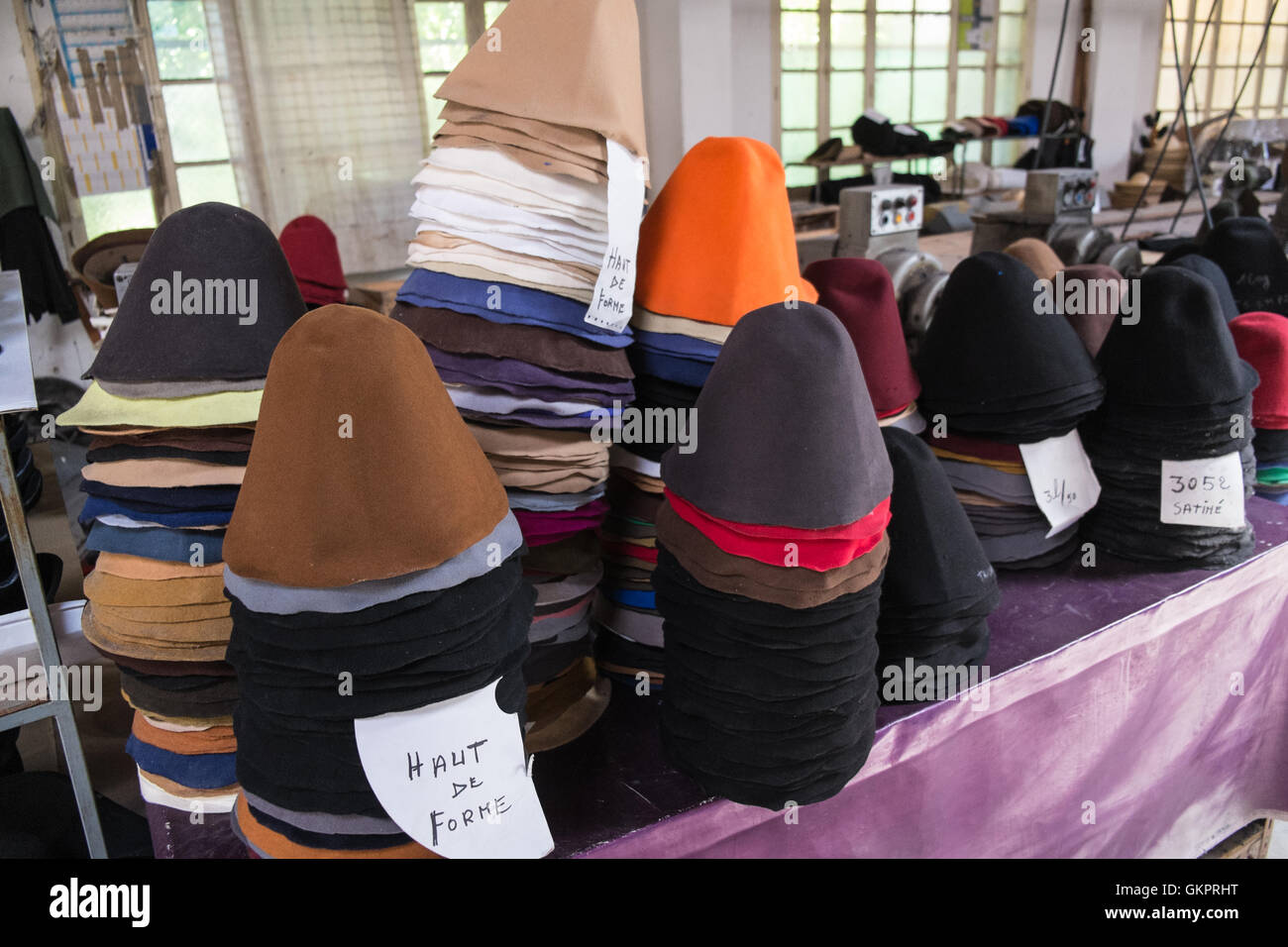 Felt hat making production factory in Couiza,Aude,South of France ...