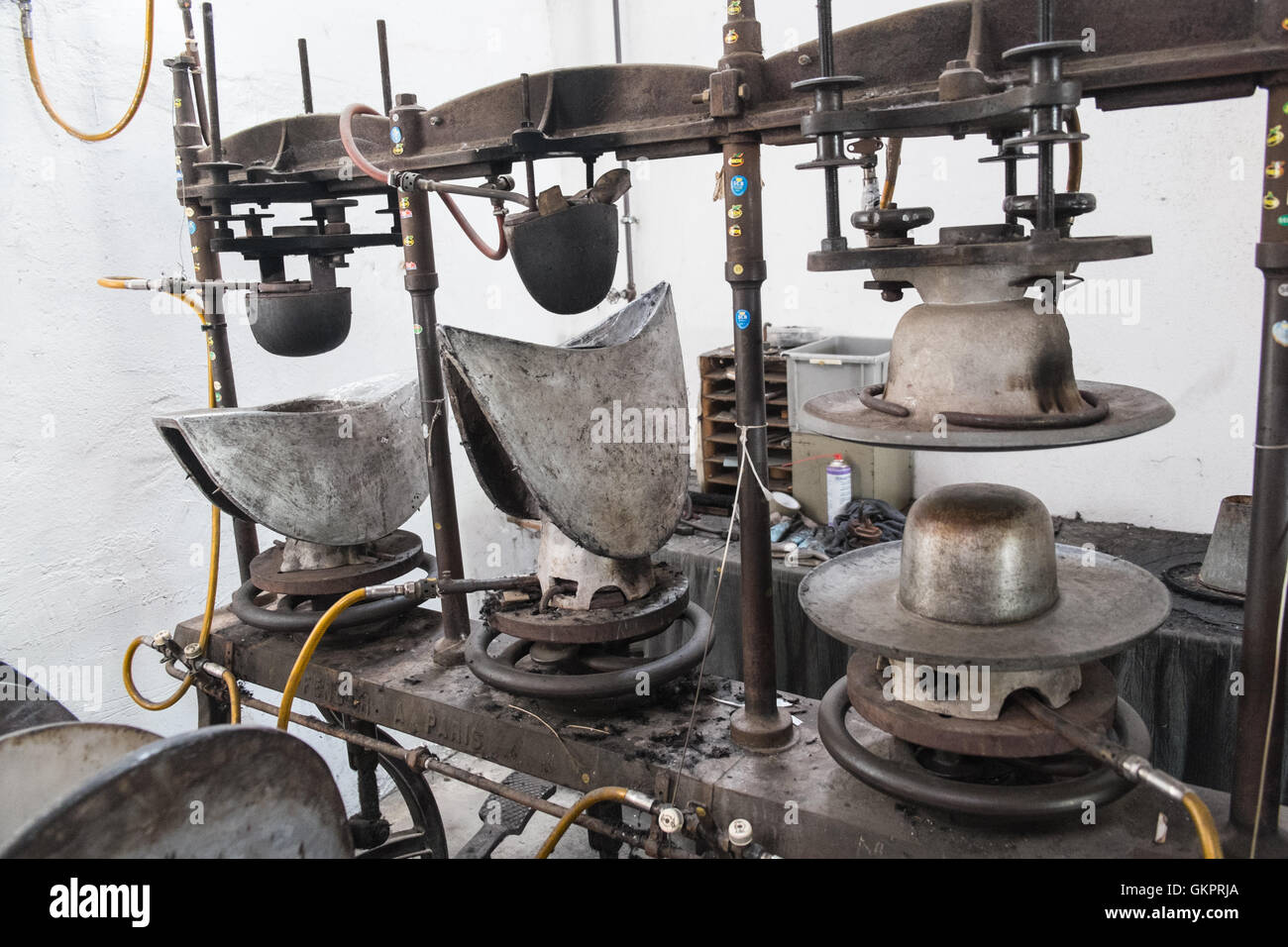 Felt hat making production factory in Couiza,Aude,South of France ...