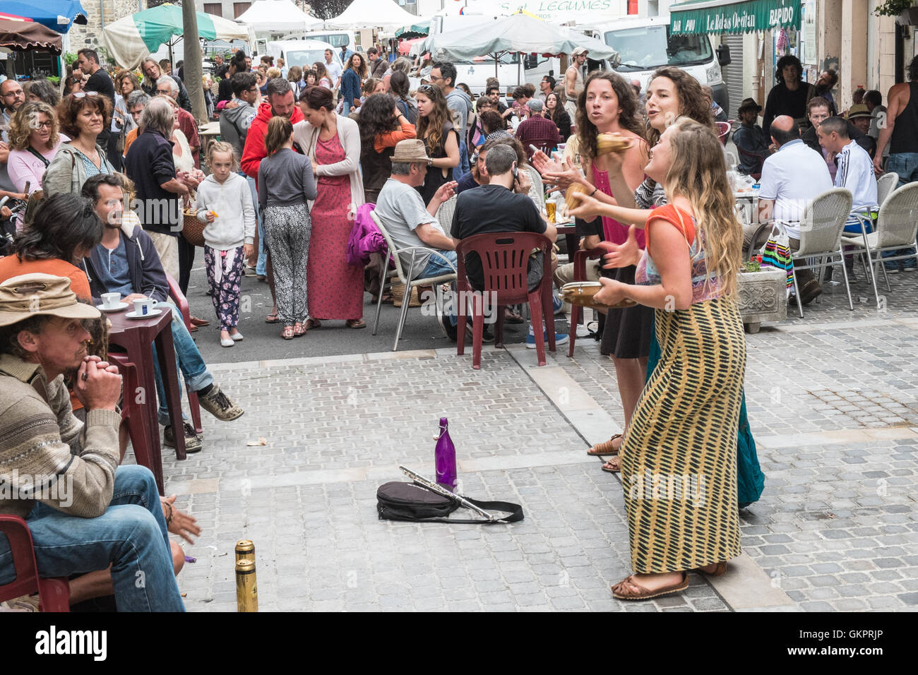 At Esperaza Sunday Market,Aude,South France. A popular alternative ...