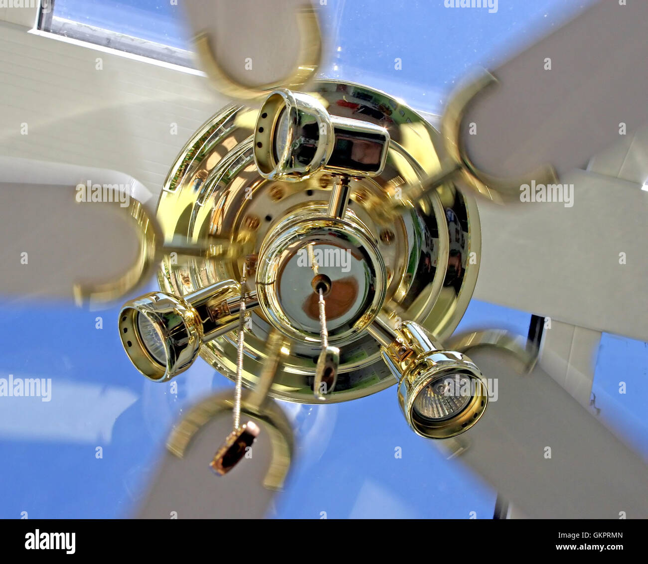 A fan running in the hot weather Stock Photo - Alamy