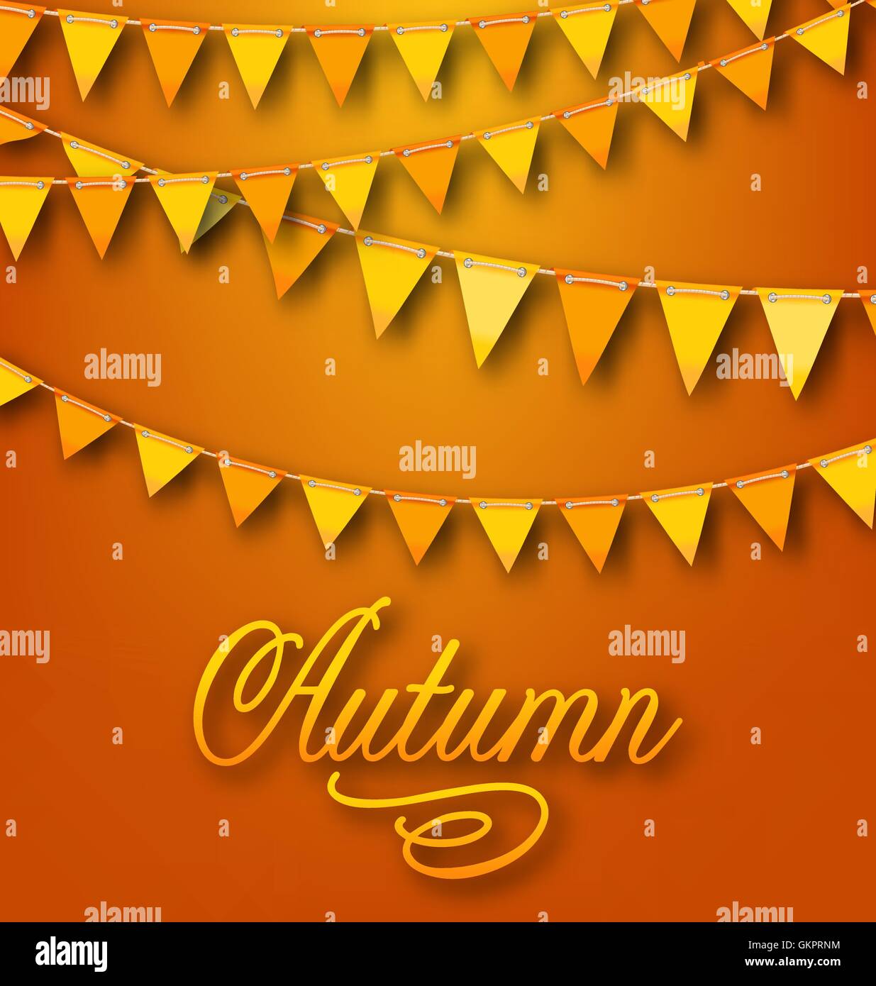 Yellow pennants Stock Vector Images - Alamy