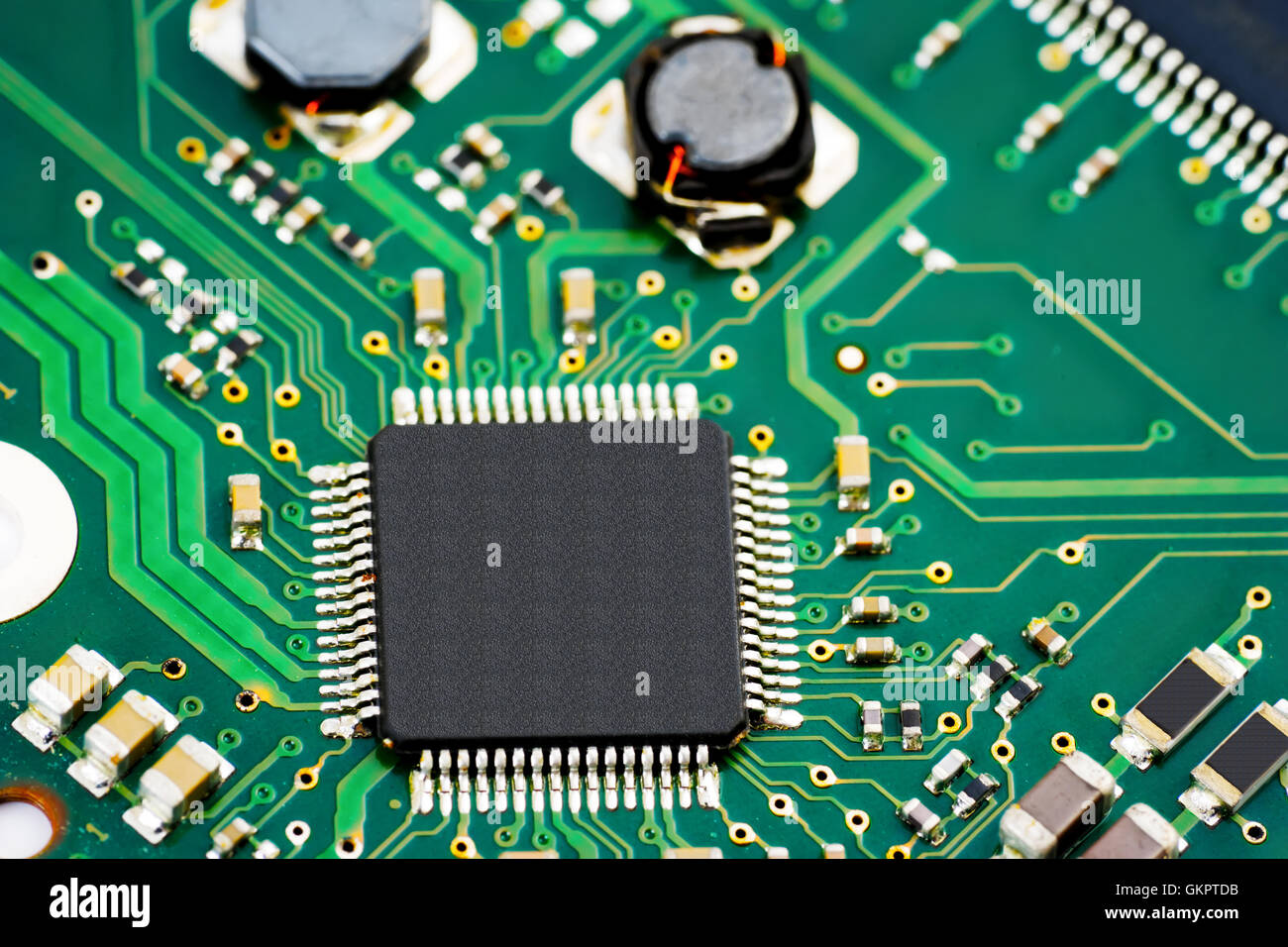 Circuit board, electronic computer hardware technology Stock Photo - Alamy