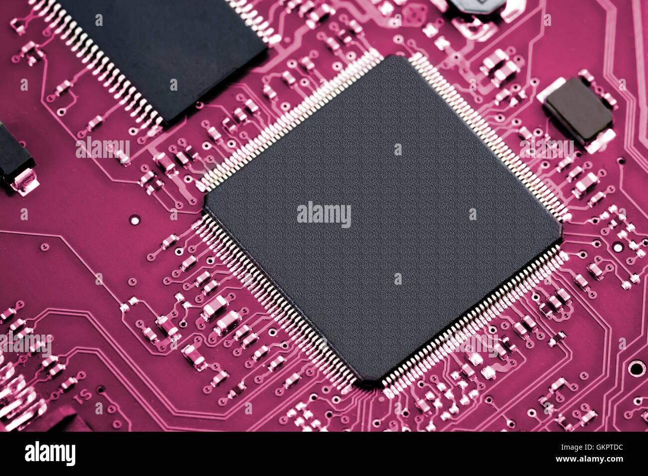 Circuit board, electronic computer hardware technology Stock Photo - Alamy