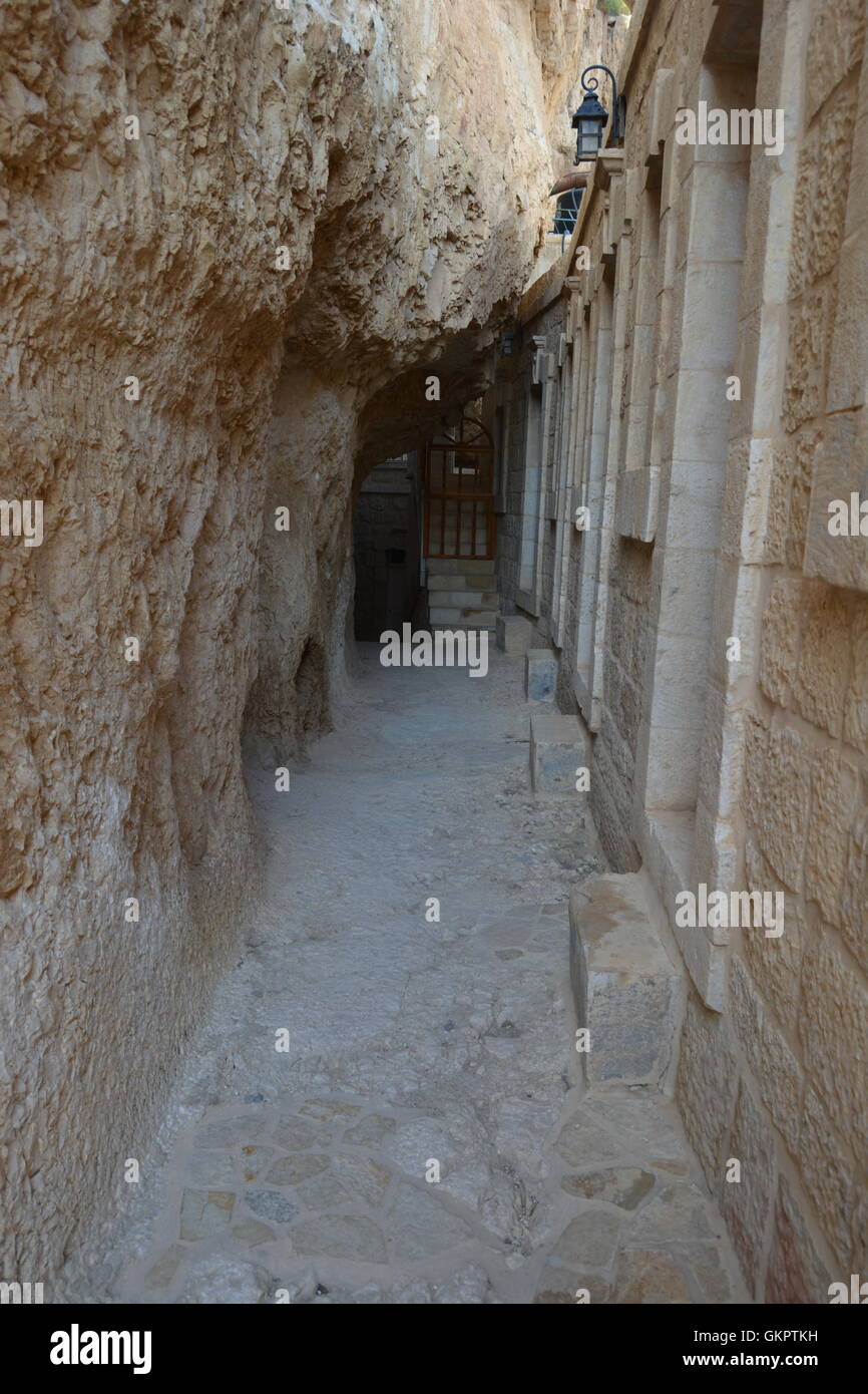 Monastery of the Temptation, Jericho, Palestine Stock Photo - Alamy