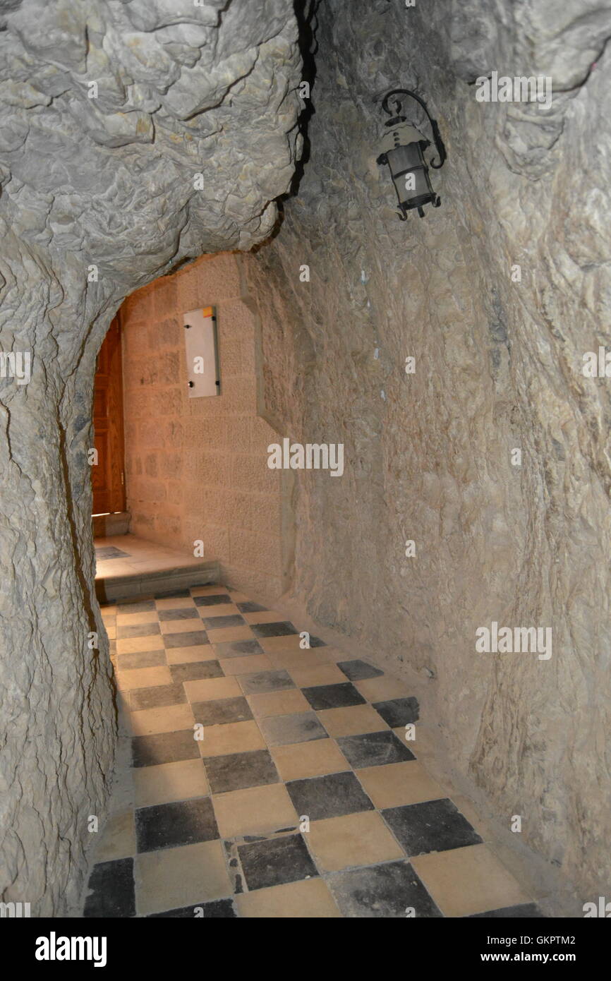 Monastery of the Temptation, Jericho, Palestine Stock Photo - Alamy