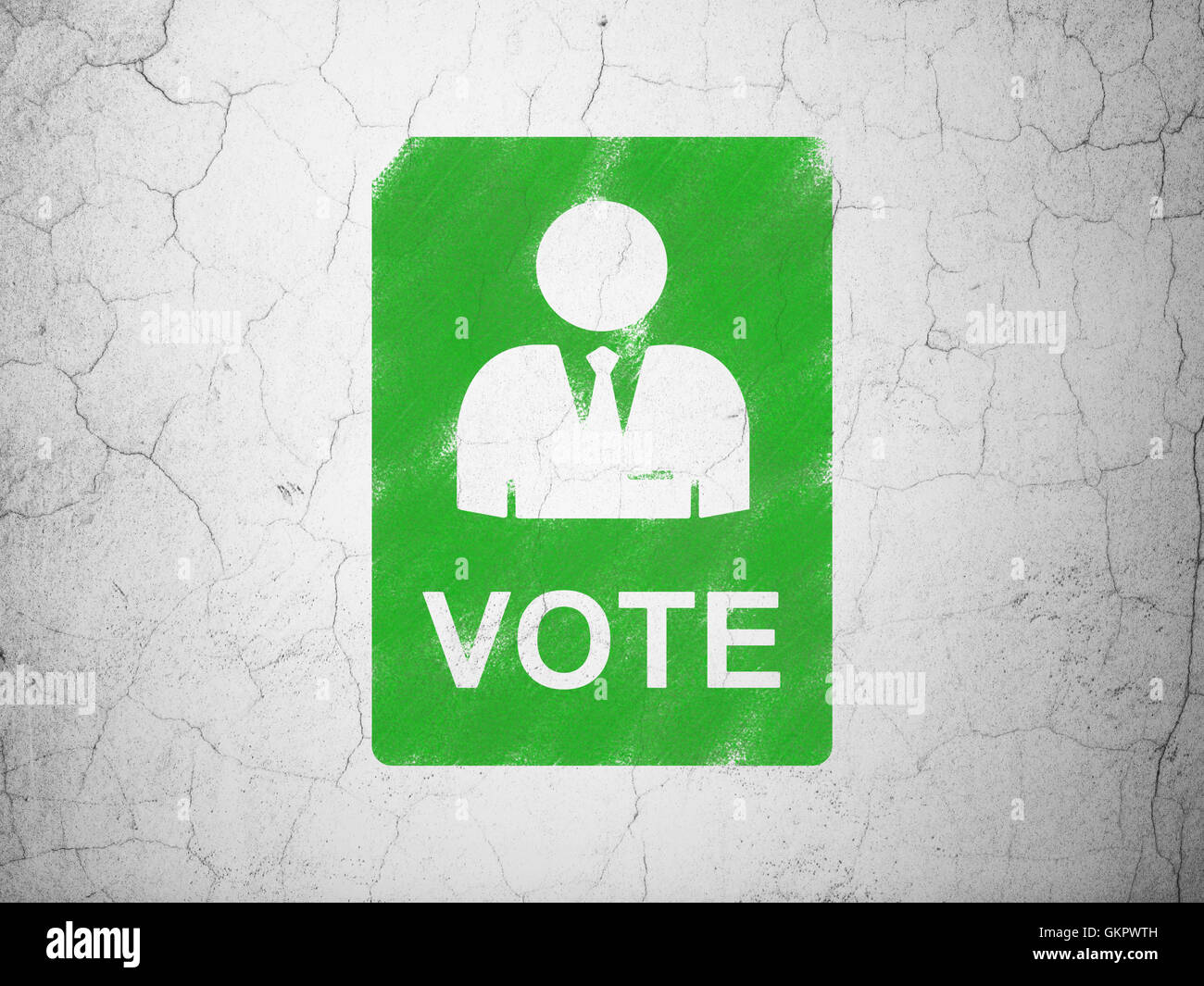 Politics concept: Ballot on wall background Stock Photo - Alamy