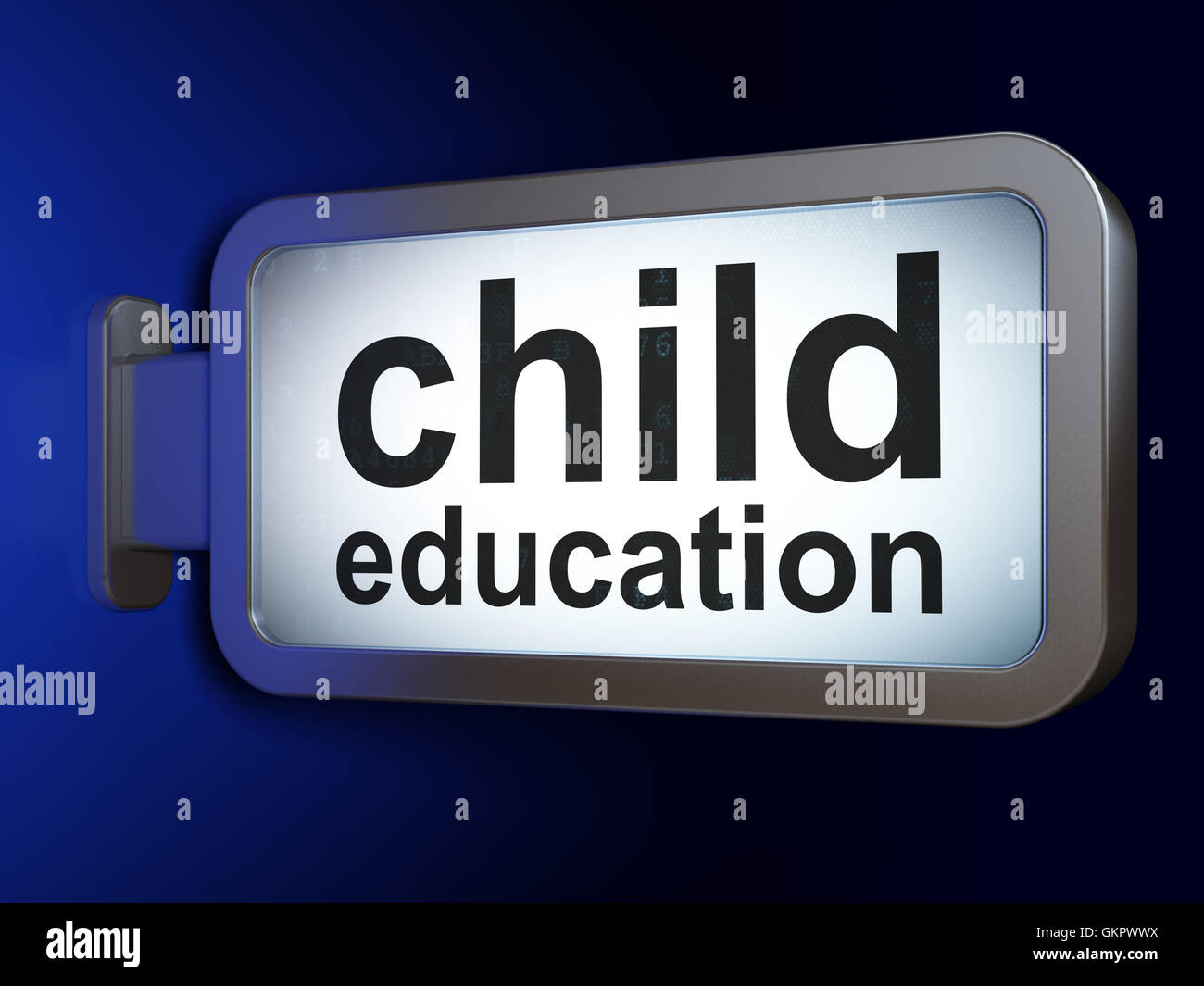 Studying concept: Child Education on billboard background Stock Photo ...