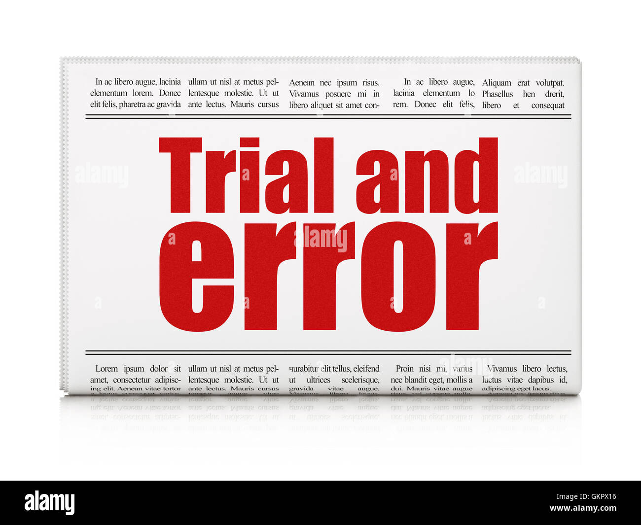 Trial and error Cut Out Stock Images & Pictures - Alamy