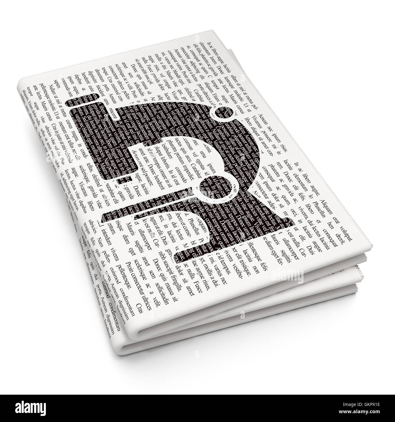 Science concept: Microscope on Newspaper background Stock Photo - Alamy
