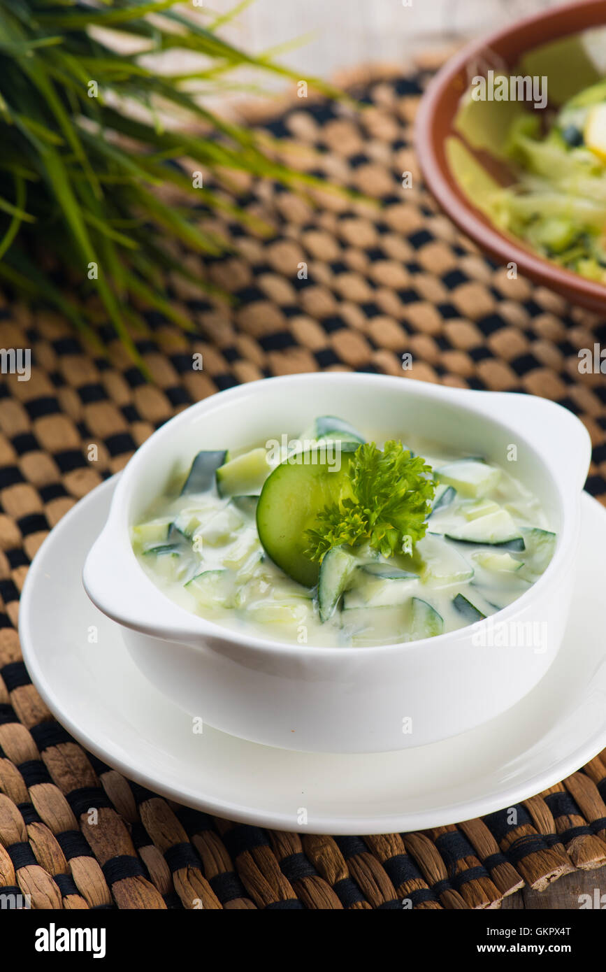 arabic cucumber salad Stock Photo - Alamy