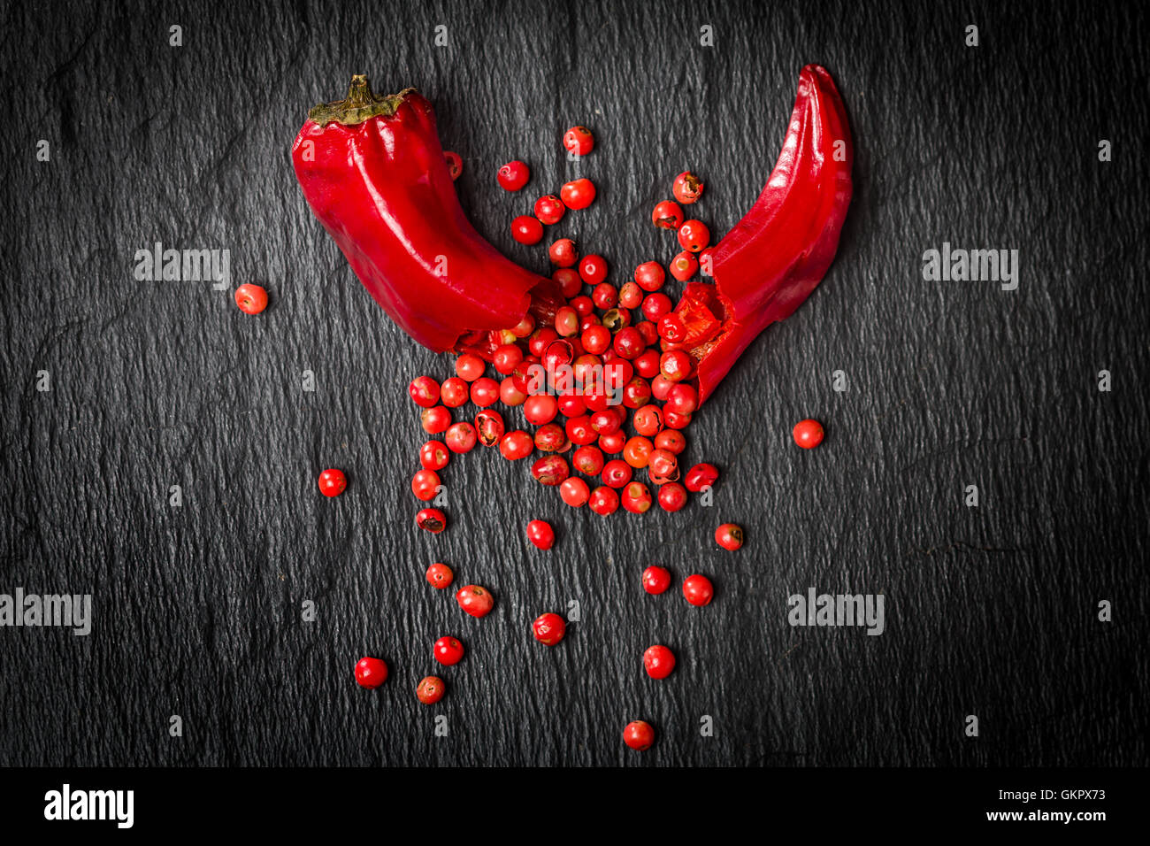 Chili pepper with red bell Stock Photo - Alamy