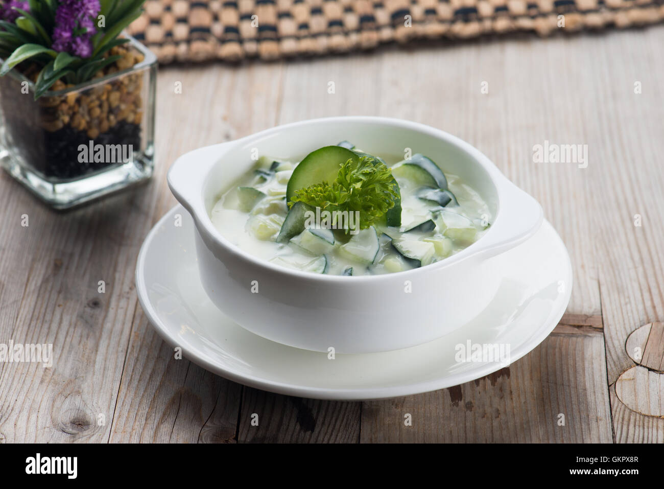 arabic cucumber salad Stock Photo - Alamy