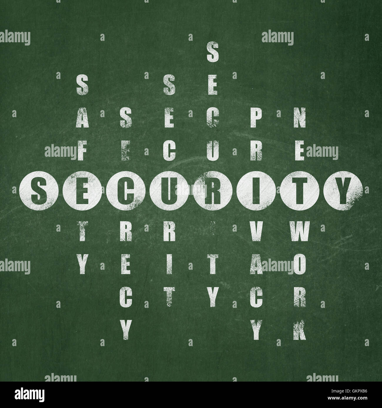 Safety concept: Security in Crossword Puzzle Stock Photo - Alamy