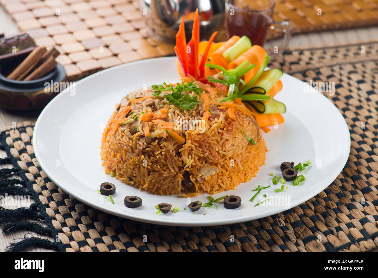 lamb madghout, popular arabic rice with meat during ramadan Stock Photo ...