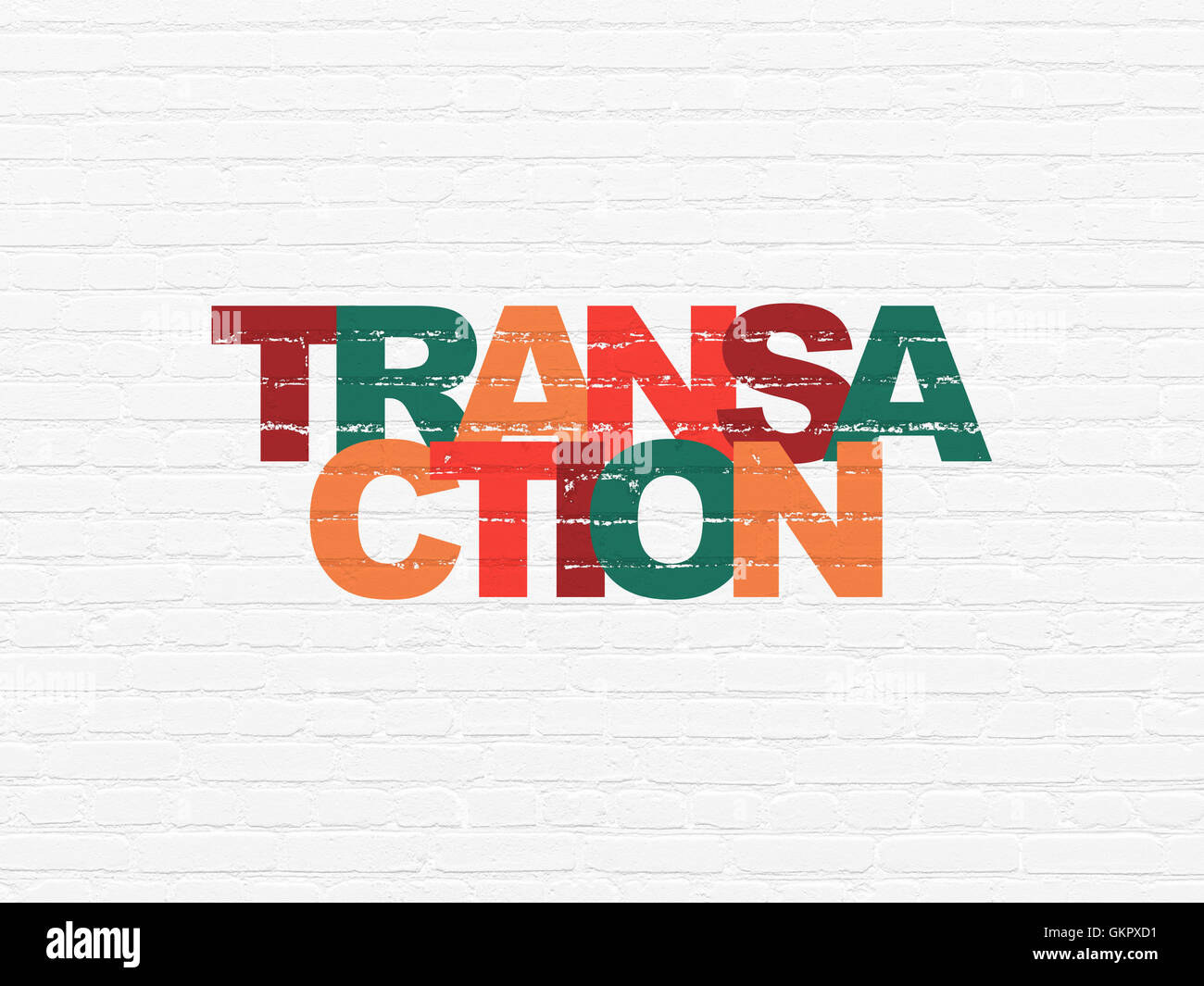 Money concept: Transaction on wall background Stock Photo - Alamy