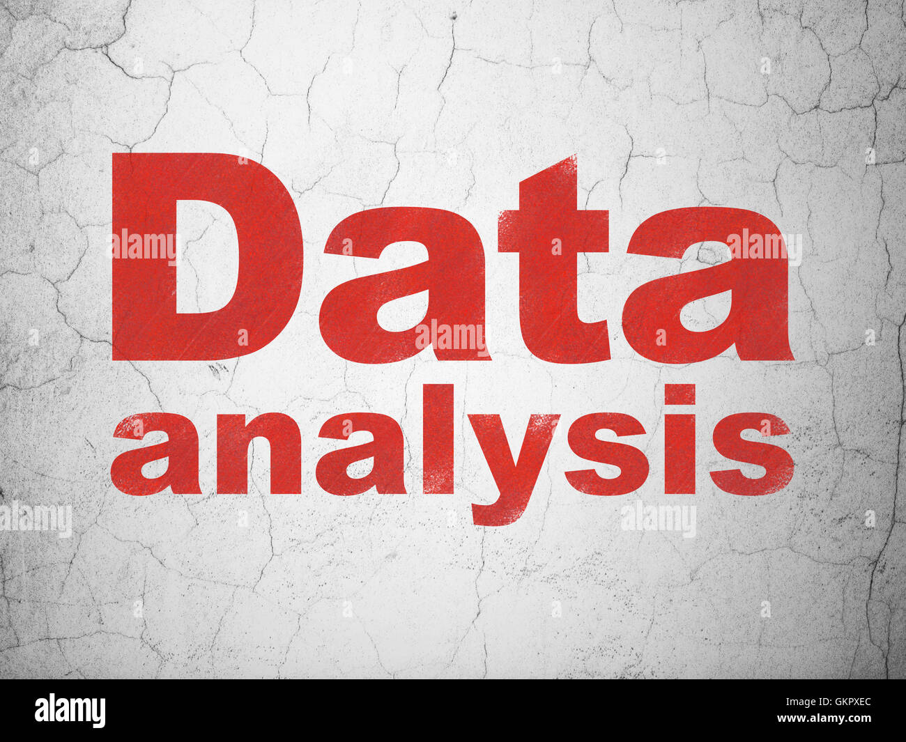 Information concept: Data Analysis on wall background Stock Photo - Alamy