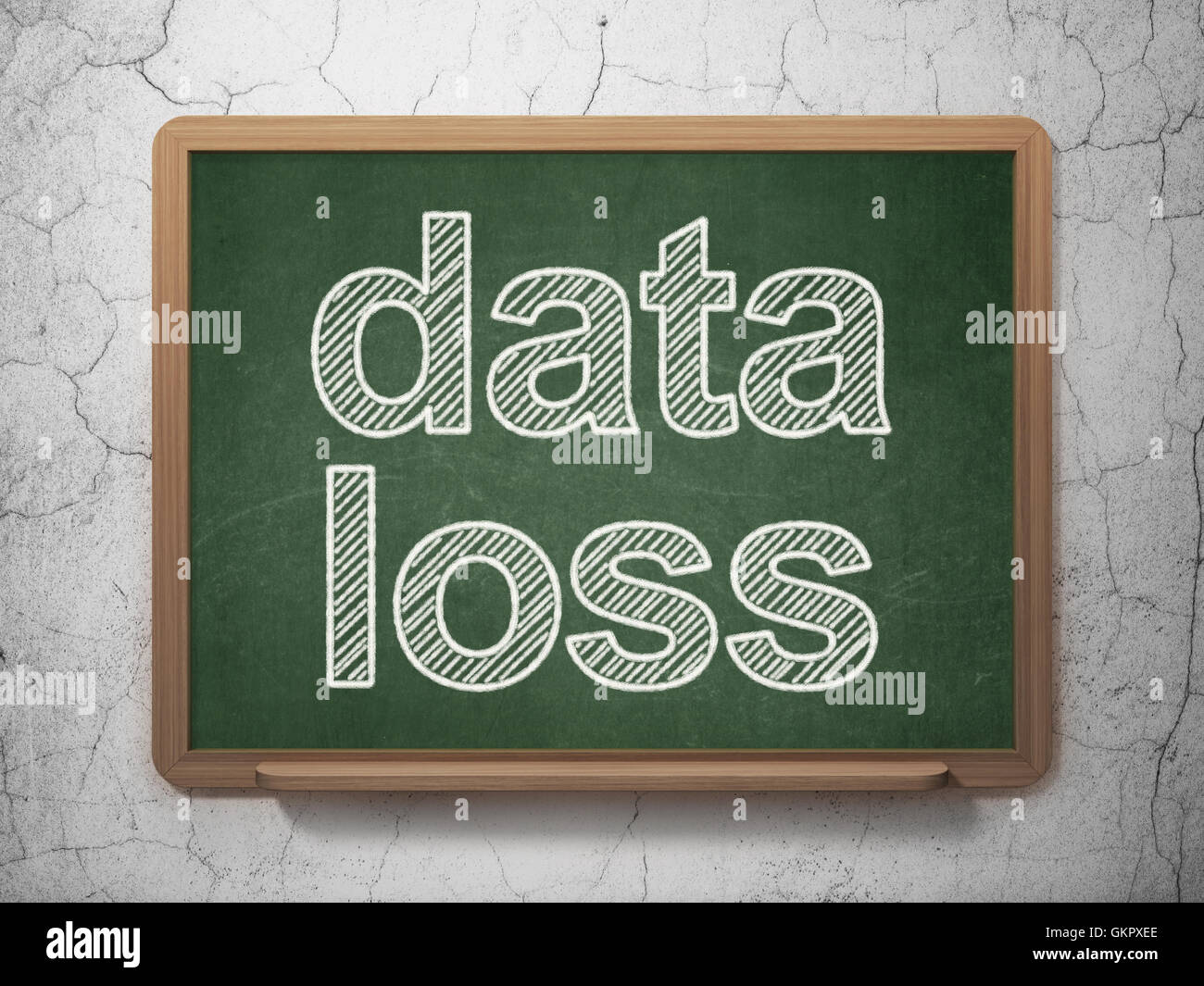 Information concept: Data Loss on chalkboard background Stock Photo - Alamy
