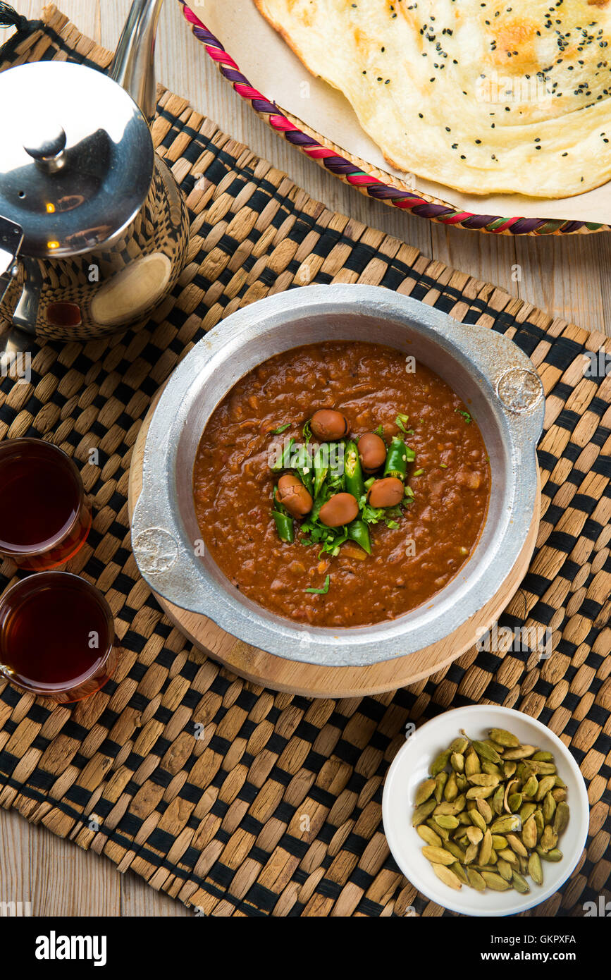 Bean Saltah, popular arab yemeni stew Stock Photo - Alamy