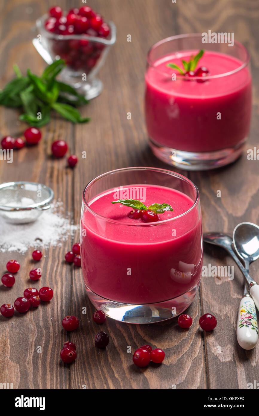 Cranberry mousse hi-res stock photography and images - Alamy