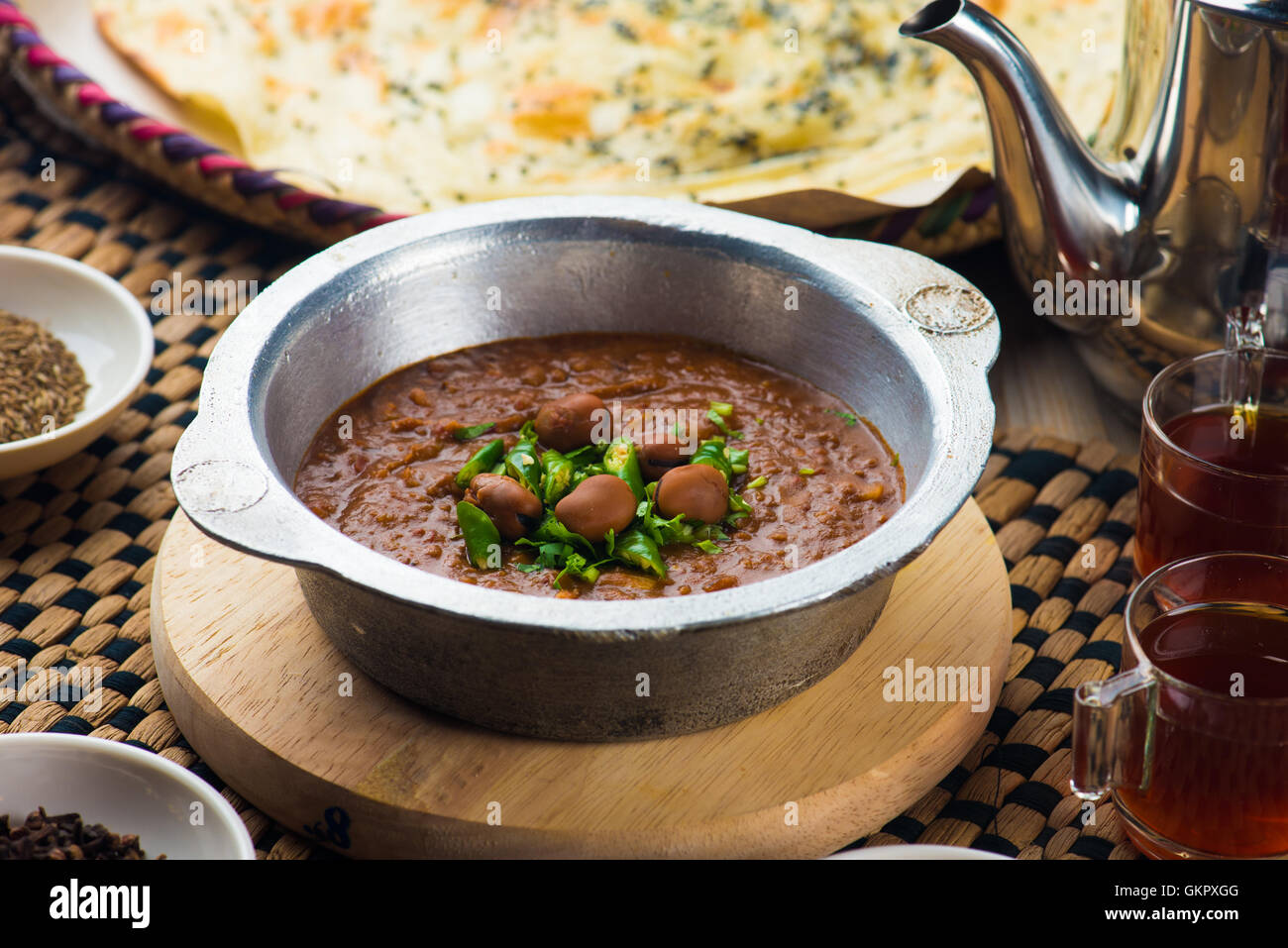 Bean Saltah, popular arab yemeni stew Stock Photo - Alamy