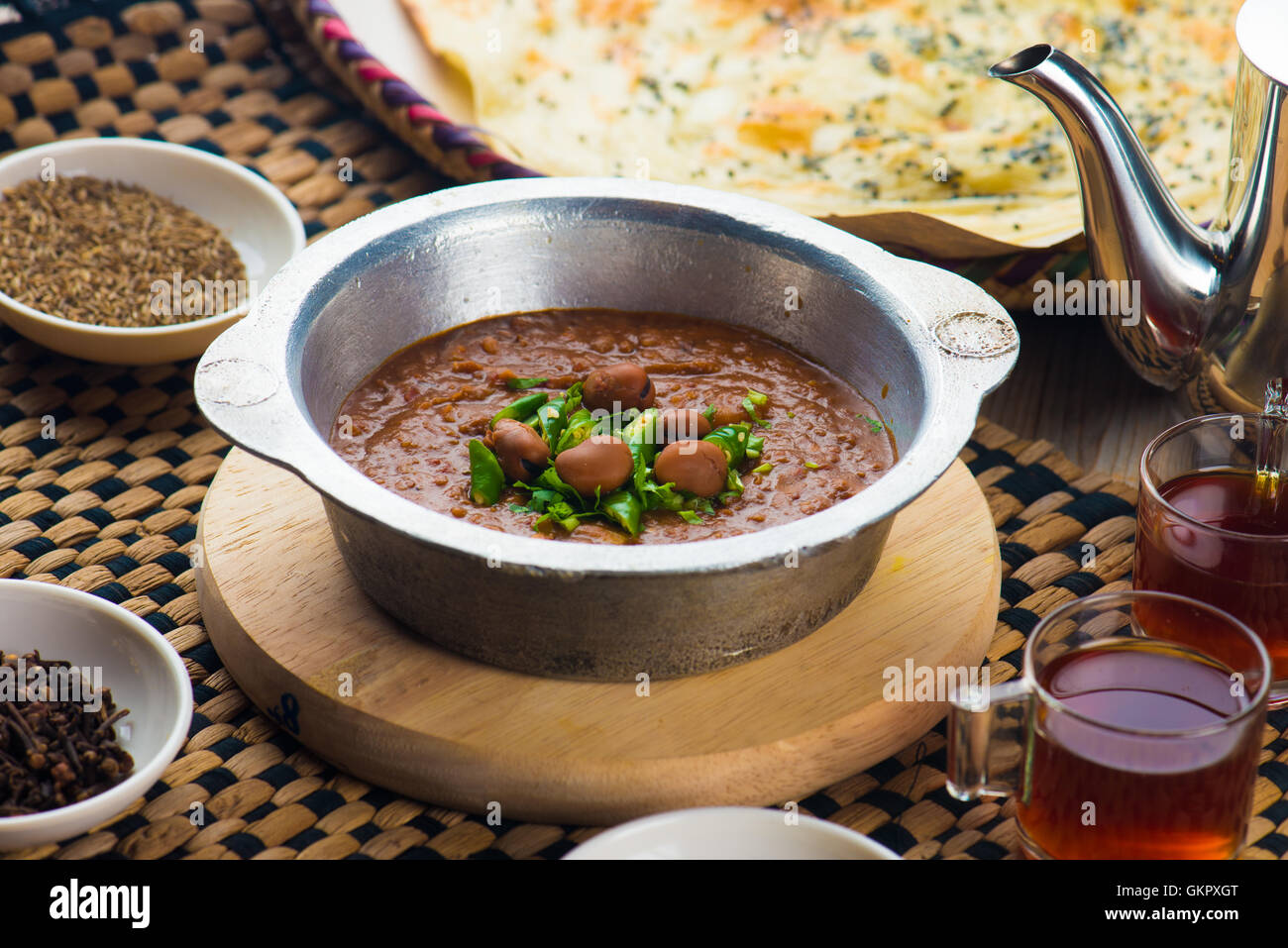 Bean Saltah, popular arab yemeni stew Stock Photo - Alamy