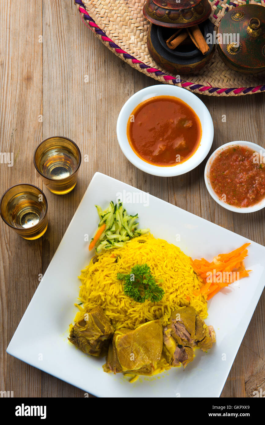 Kabsa Lamb, popular arab lamb rice Stock Photo - Alamy